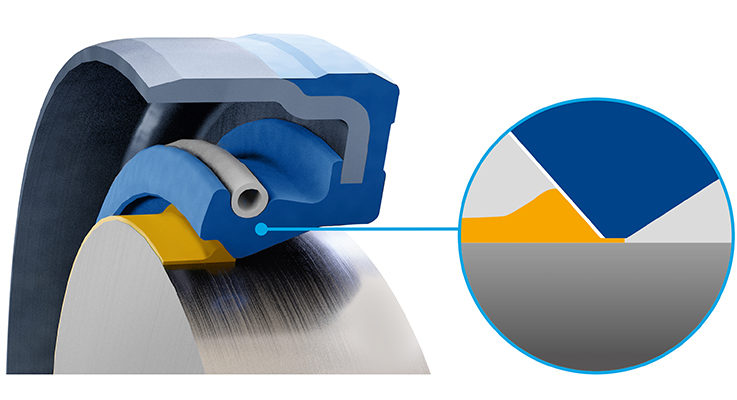 New rotary shaft seal coating reduces wear and shaft runout | Sealing & Contamination Control Tips